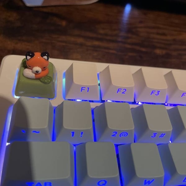 Fox Artisan Keycap | Fox Keycap | Cute Keycaps | Handmade | Animal ...