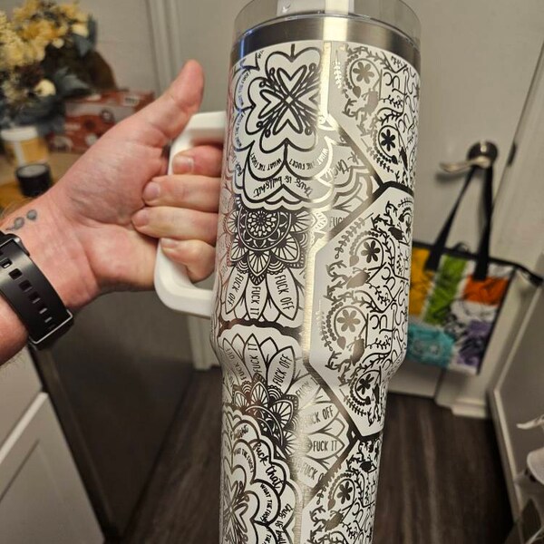 Studded Holographic Skeleton Tumbler/starbucks Skeleton Beverage Mug ...