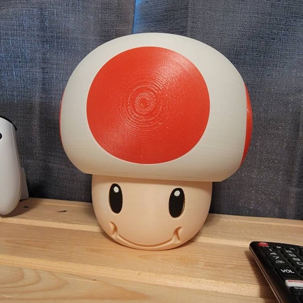 Super Mario Toad Mushroom Kawaii Gaming Setup Cute Room Decor Headphone ...