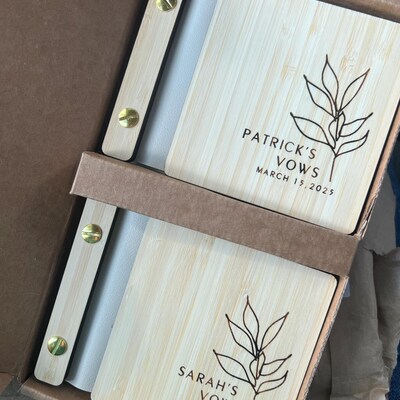 Custom Anniversary Book With Engraved Details - Etsy