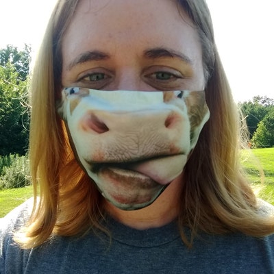 Cow Bovine Heifer Calf Bull Face Cover Mask. - Etsy
