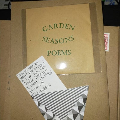 Haiku Poems, Handmade Poetry Packet, Small Poetry Gift. - Etsy