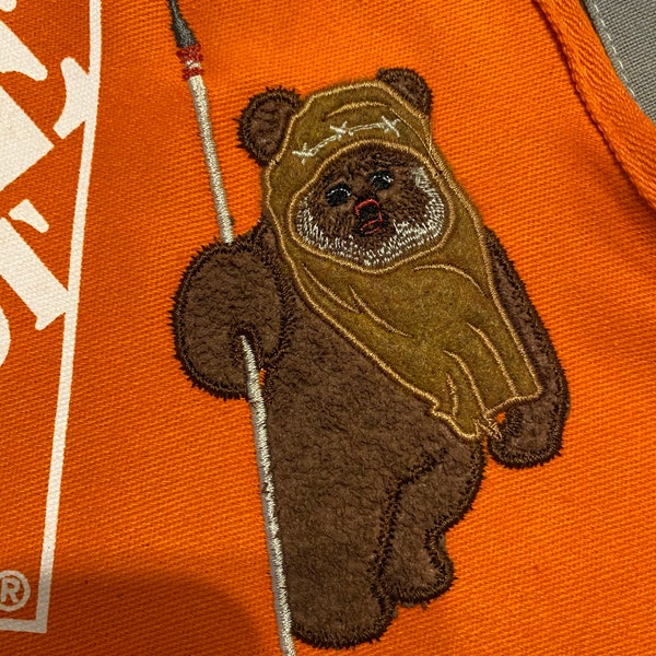 Ewok With Spear Star Wars Embroidery Machine Applique Instant Download ...