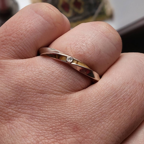 Olive Wood and Sterling Silver Wedding Rings / Olive Ring / Olive Set ...