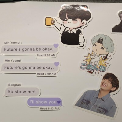 Inside Namjoon's Brain Name Tag Sticker RM Sticker Right Place Wrong ...