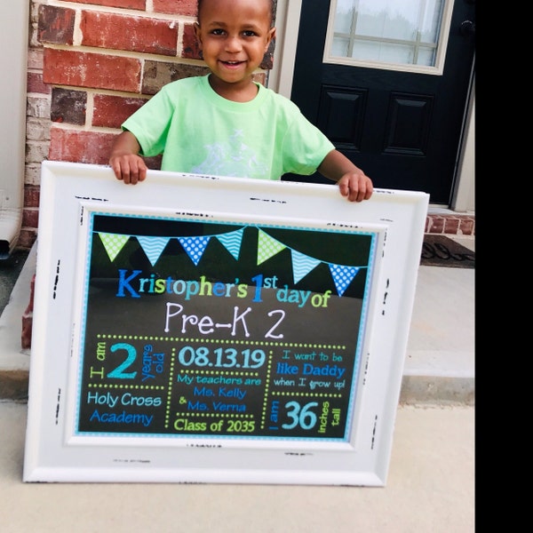 First Day of School Sign, Back to School Sign, Back to School ...