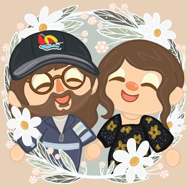 Animal Crossing Multiple Character Full Body Commission | Couples ...