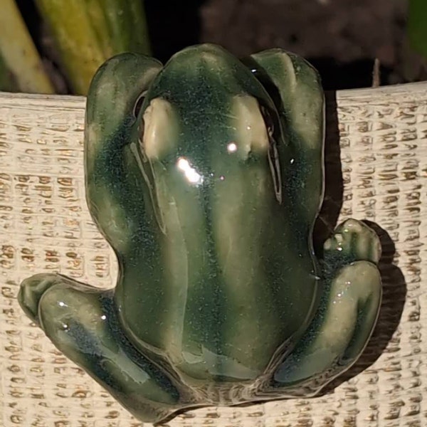 Hanging Miniature Frog Figurine - Etsy