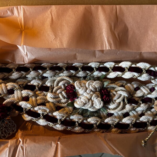 Handfasting Cord - Infinity Tie Treasure Knot With Cotton and Lace ...