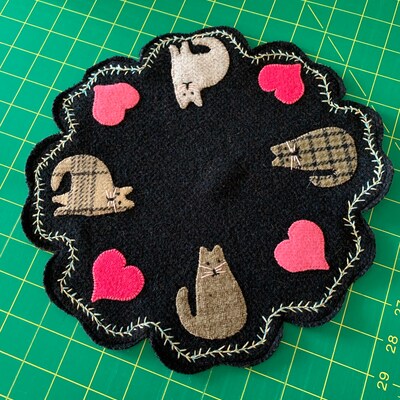 Autumn Pumpkin Farm Wool Table Runner Pattern Fall Pumpkin - Etsy