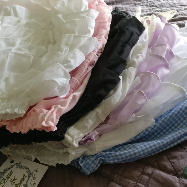 White Frilly Maid Headdress - Lolita -maid -halloween -cocktail ...