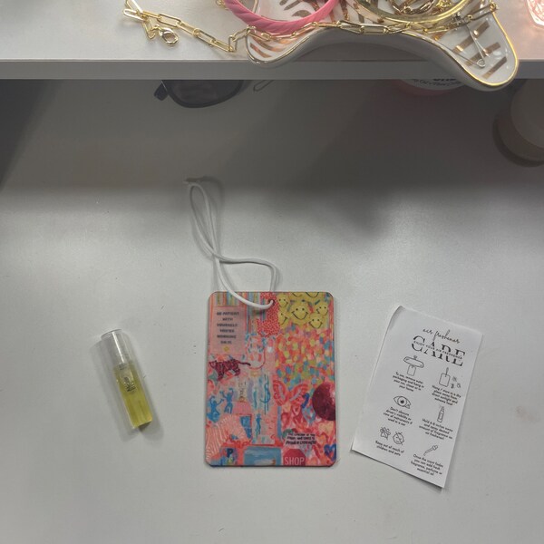 Cute Preppy Air Freshener, Cute Car Air Freshener, Car Freshie, Cute ...