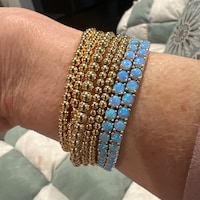 Pearl Stacking Collection Pearl Beaded Bracelets 14k Gold Bracelets ...