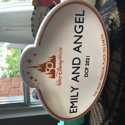 Custom Large 3D Printed Disney Cast Member Name Tag WDW 50th ...