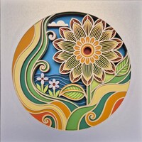 3D Qualle SVG DXF 5 Layer - Ocean SVG 3D Schattenbox SVG - Layered ...