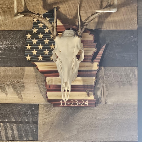 European Deer Mount Plaque - Personalized - Any State - Etsy