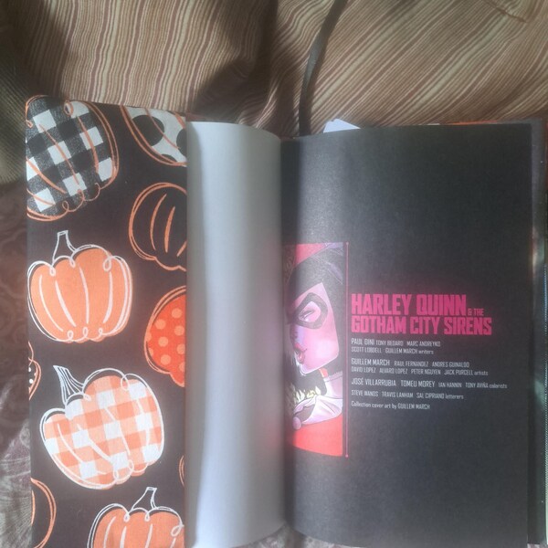 Reversible Book Cover Adjustable Bible Pouch Reusable Fabric Dust ...