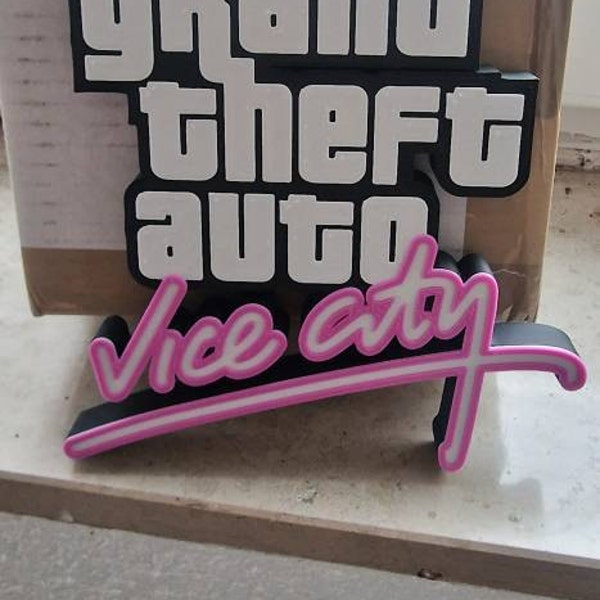 Grand Theft Auto Vice City Logo - Etsy France