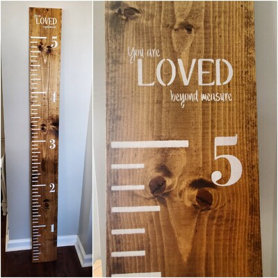 Growth Chart Reusable Stencil Bundle , Family Growth Chart, DIY Baby ...