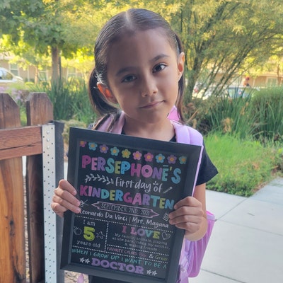 First Day of Second Grade Back to School Sign First Day - Etsy