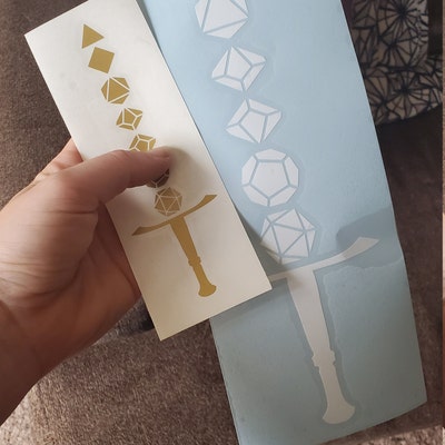 Dice Warrior Dnd / Dungeons and Dragons Vinyl Decal / Sticker / RPG ...