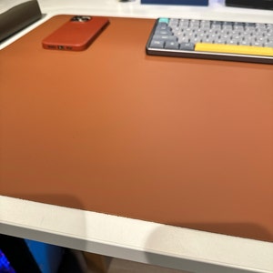 Leather Desk Mat, Custom Size Desk Pad, Personalized Office Accessories ...