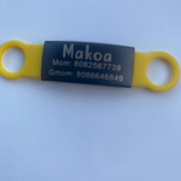 Cat Tags - Slide on Pet Tag - Custom Slide on Cat Id Tag - Cat Name Tag ...