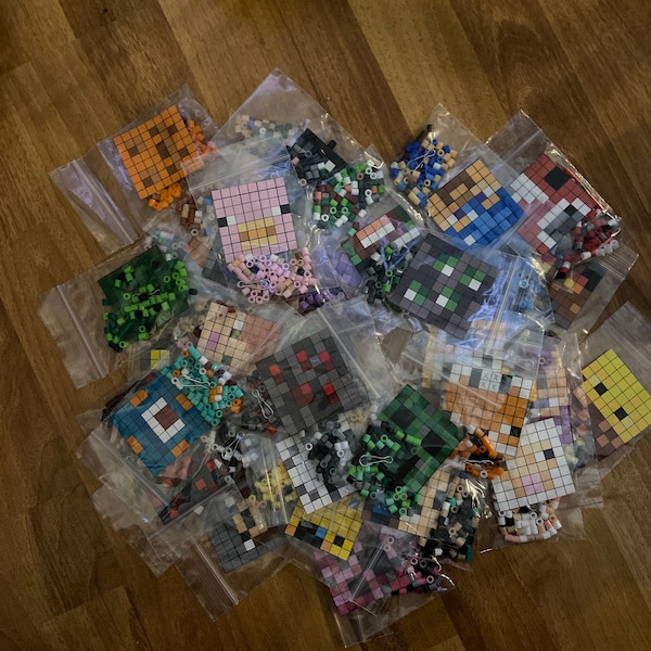 DIY Minecraft Perler Bead Kits - Etsy