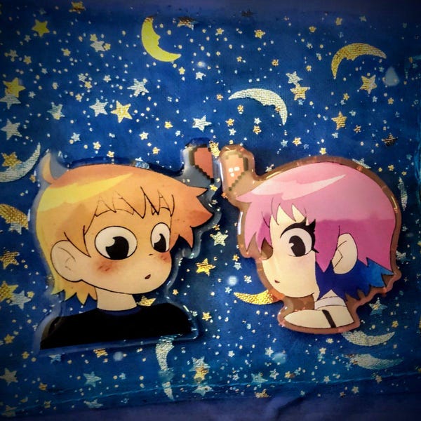 DISCONTINUING SOON || Scott Pilgrim || Ramona Flowers || Pin Set ...