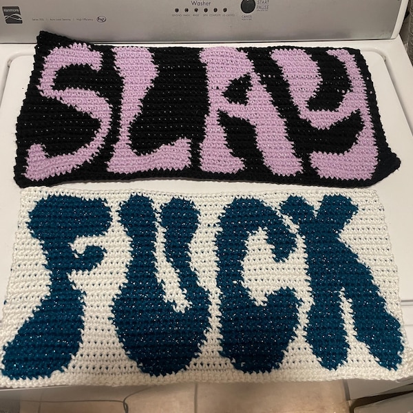The "slay" Tapestry Crochet Graph Pattern - Etsy