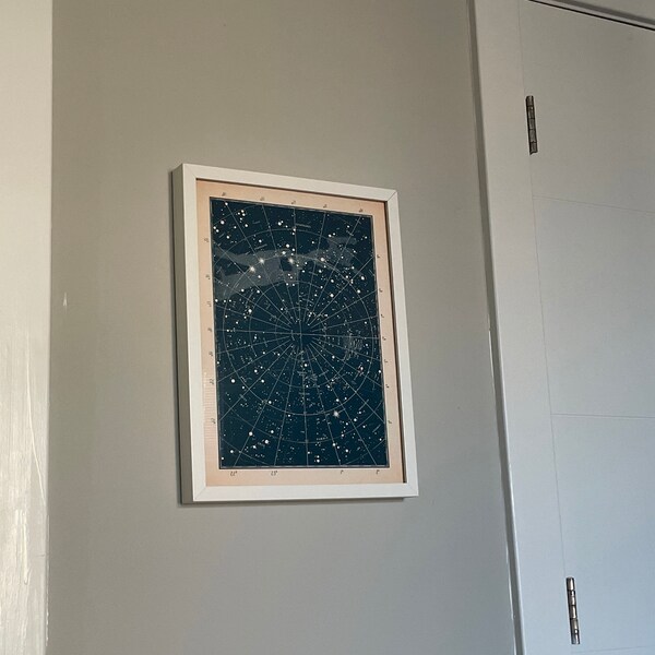 Star Chart Print, Star Map Print, Constellation Print, Nautical Decor ...