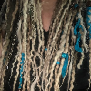 Dark Sprite Half Set of Wool Dreadlocks | Etsy