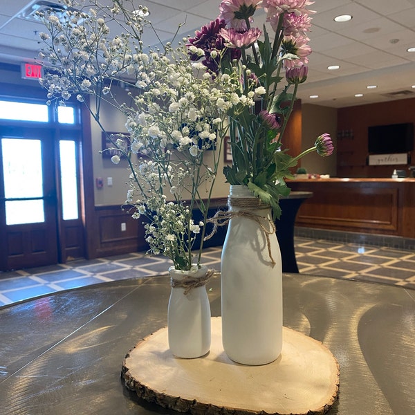 Farmhouse Vases, Farmhouse White Vase, Cottagecore Vases, Wedding Vases ...