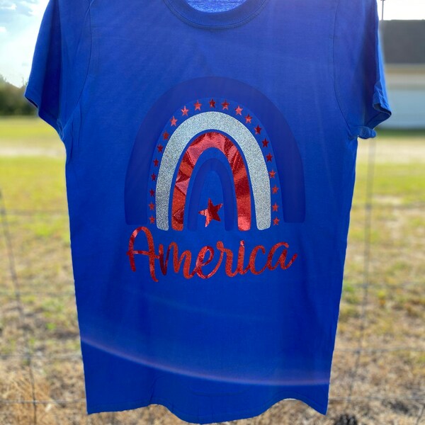 Rainbow America, Rainbow America Svg, Rainbow, Rainbow Svg, USA Flag ...