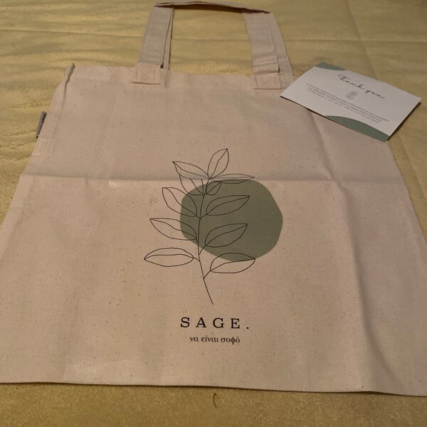 Sage Green Organic Cotton Tote Bag - Etsy
