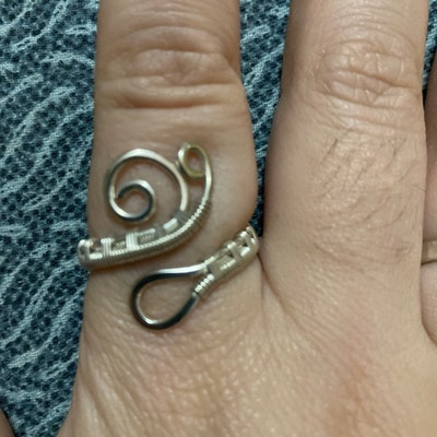 Fantasy Ring in Moonstone and Sterling Silver / Wire Wrapped Ring ...