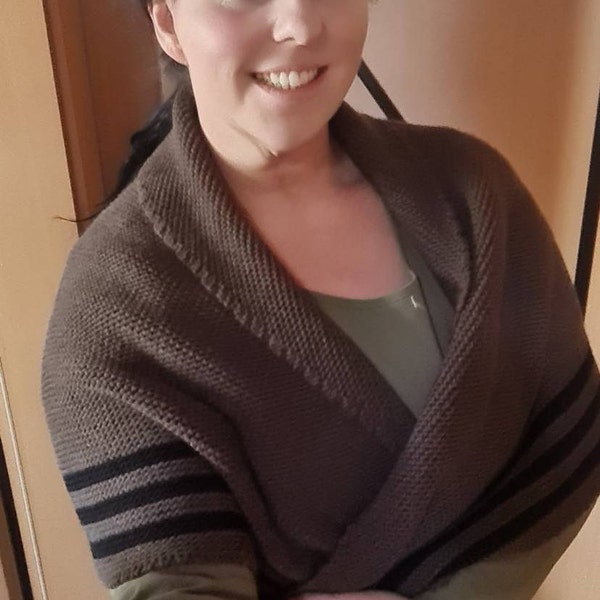 Chal Outlander Bicolor Hecho a Mano Inspirado En El De Claire - Cottagecore - Etsy