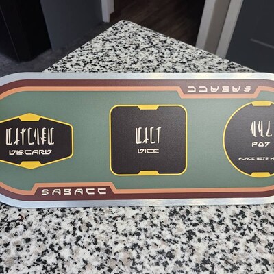 Sabacc Play Mat From Galactic Starcruiser Halcyon's Sublight Lounge ...