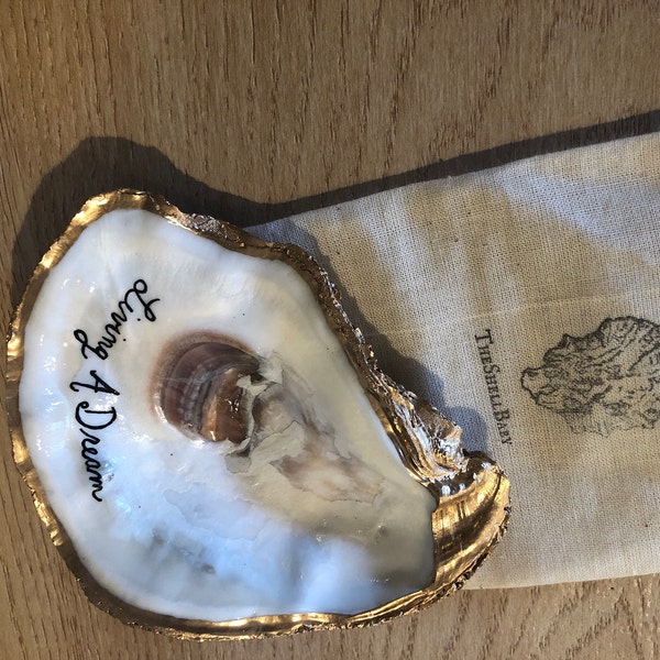 Oyster Shell Pumpkin Fall Decor Unique Coastal Decoupage Orange ...