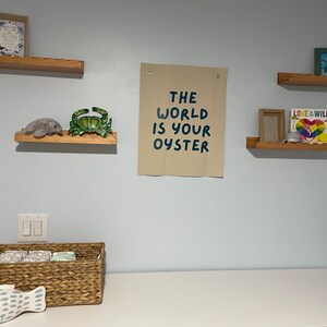 Mightier Than the Waves of the Sea Canvas Banner, Psalm 93:4 Sign ...