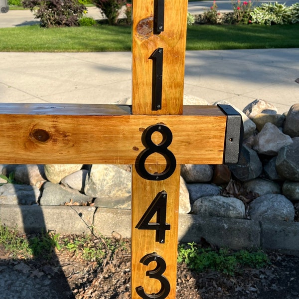 THIN MODERN Black Sign Letters for Street Address Signs and House ...