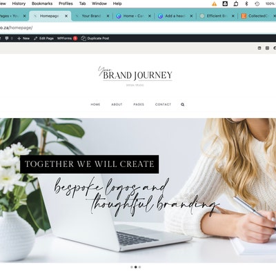 Pink Feminine Wordpress Theme Pastel Pink Wordpress Template Genesis ...