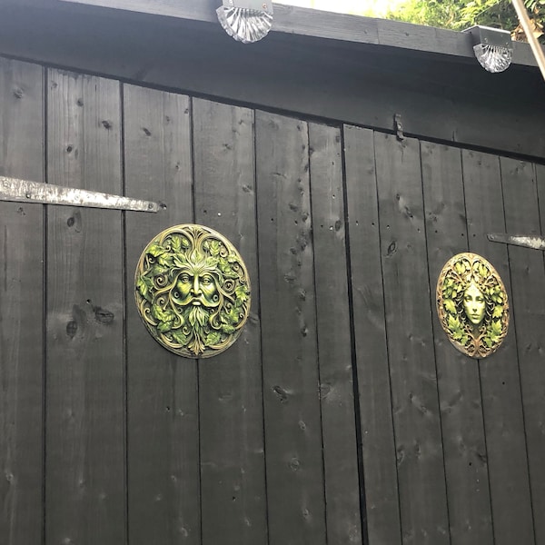 Green Woman Metal Sign, FLAT Printed Sign, Nature Lover's Wall Art ...