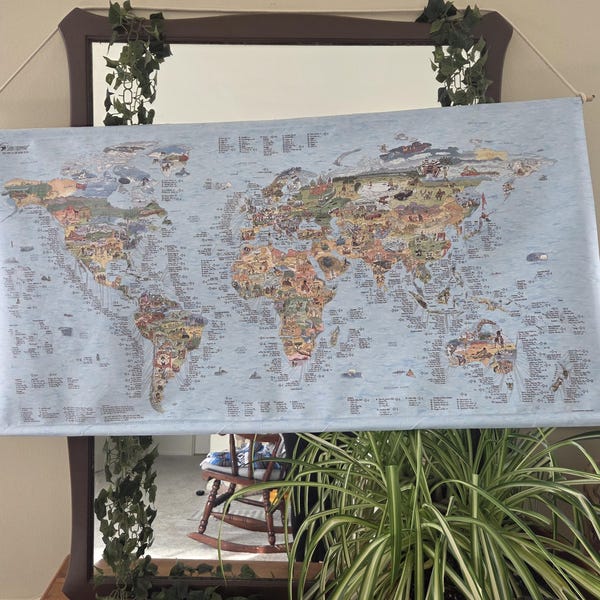 Dive Map - World Map Poster for Divers - Awesome Map Scuba Diving Gift ...