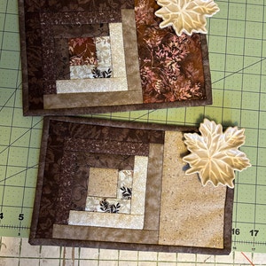 Log Cabin Mug Rugs Pattern - Etsy