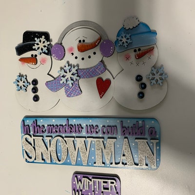 Santa, Nerdy Reindeer, Gingerbread Man, DIY Kit or Hand-painted ...