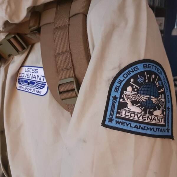 Alien Covenant USCSS Weyland Yutani Embroidered Iron on Patch in White ...