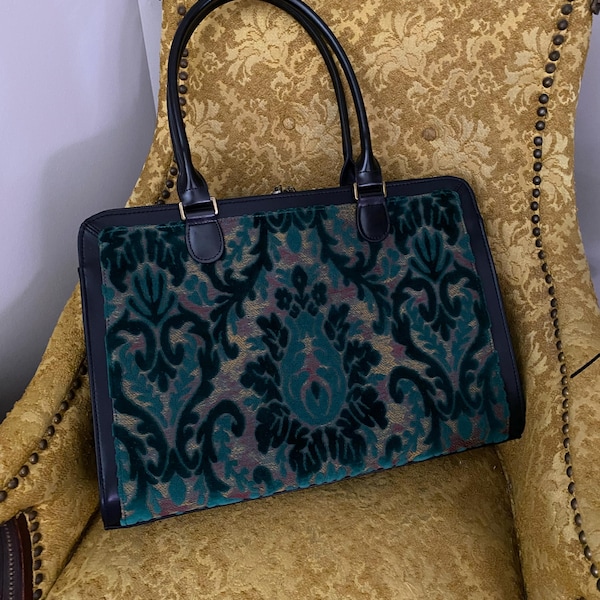 Handcrafted Mary Poppins Bag-carpet Weekender-carpet Travel Bag-duffel ...