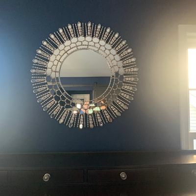 Sunburst Silverround Mirror 31.5, Decorative Large Mirror Wall Decor ...