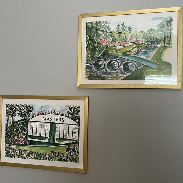 AMEN CORNER WATERCOLOR Painting, Augusta National Golf Course, Golf Art ...